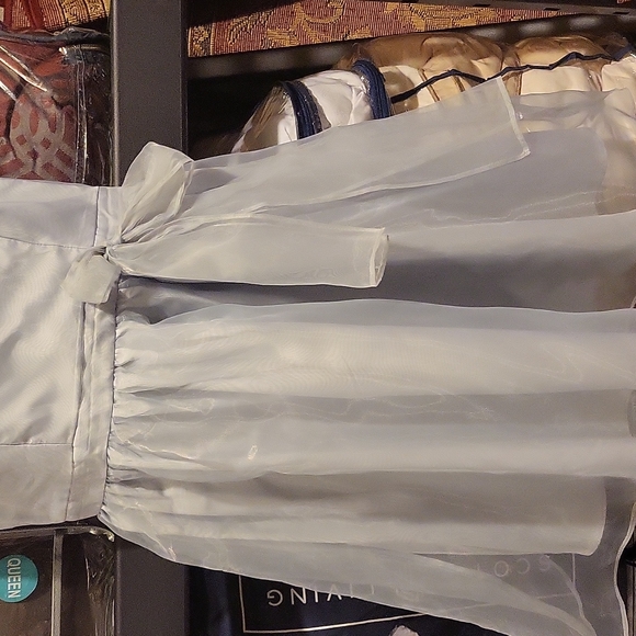 Laura Conrad | Dresses | Sheer Gray Laura Conrad Dress | Poshmark